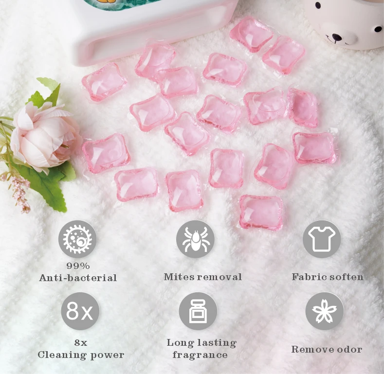 2022 3in1 Laundry Capsules Pods Bulk Detergent Capsules Scent Beads Gel ...