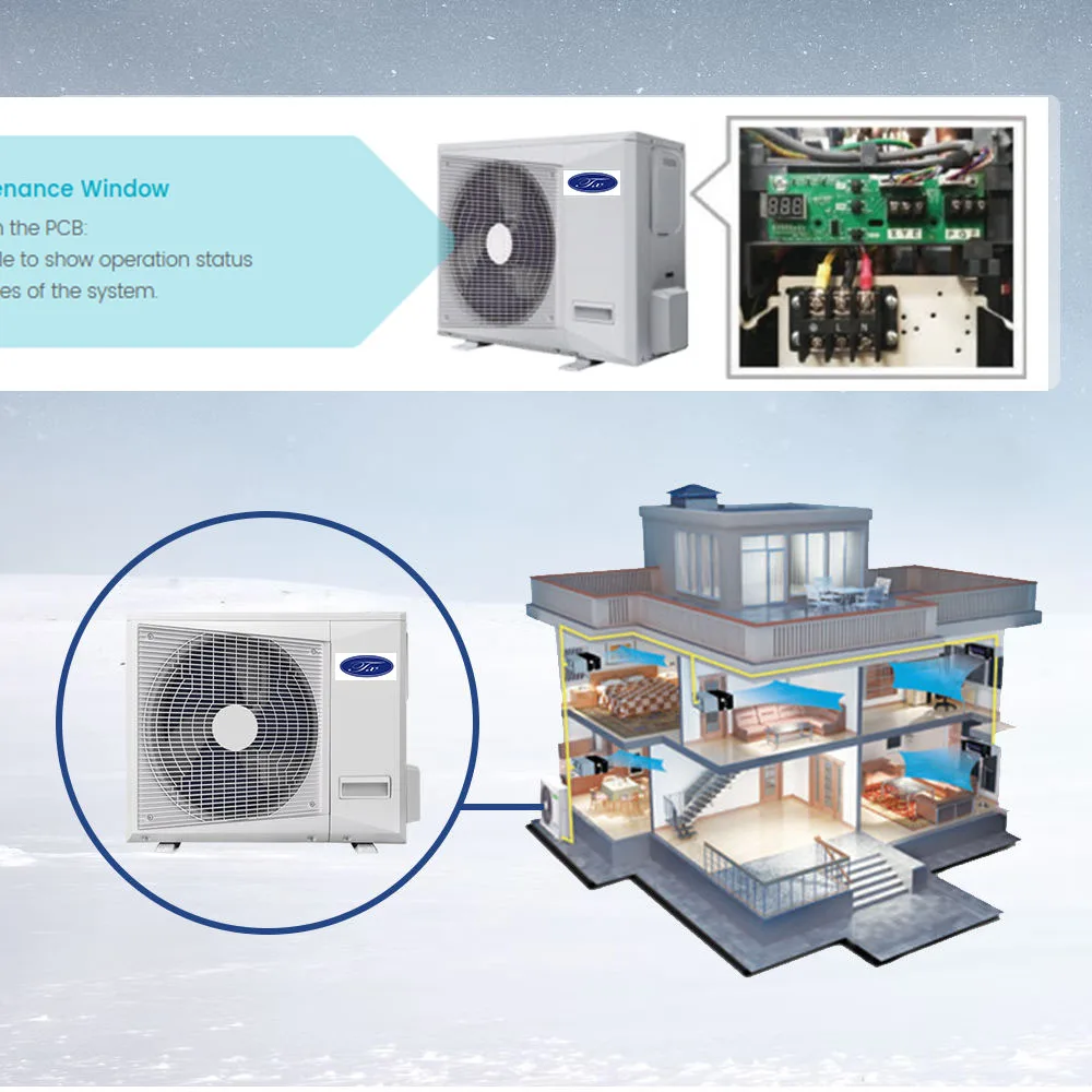 Household Vrf Vrv Multi Zone Split Concealed Ducted Ceiling Fan Coil ...