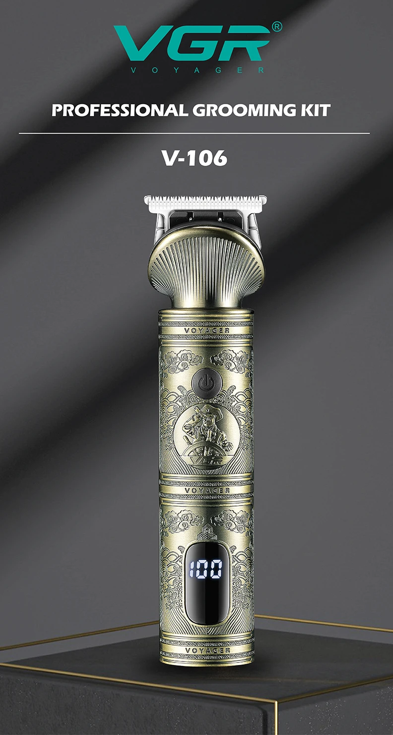 VGR V-106 Grooming Kit - Professional 6 in 1 Cordless Trimmer