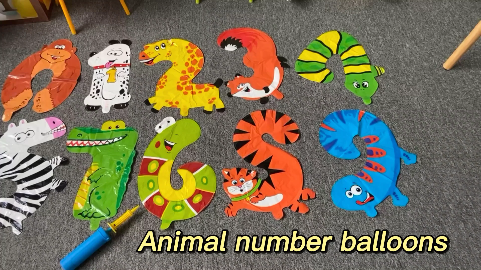 16 Inch Kids Birthday Party Toy Animal Shaped Foil Helium Balloon ...