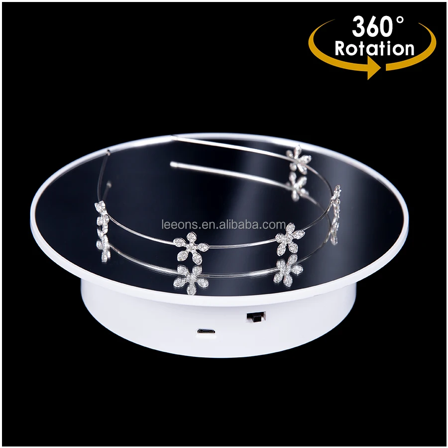 20cm Usb Motorized Rotatable Display Racks 360 Degree Rotating ...