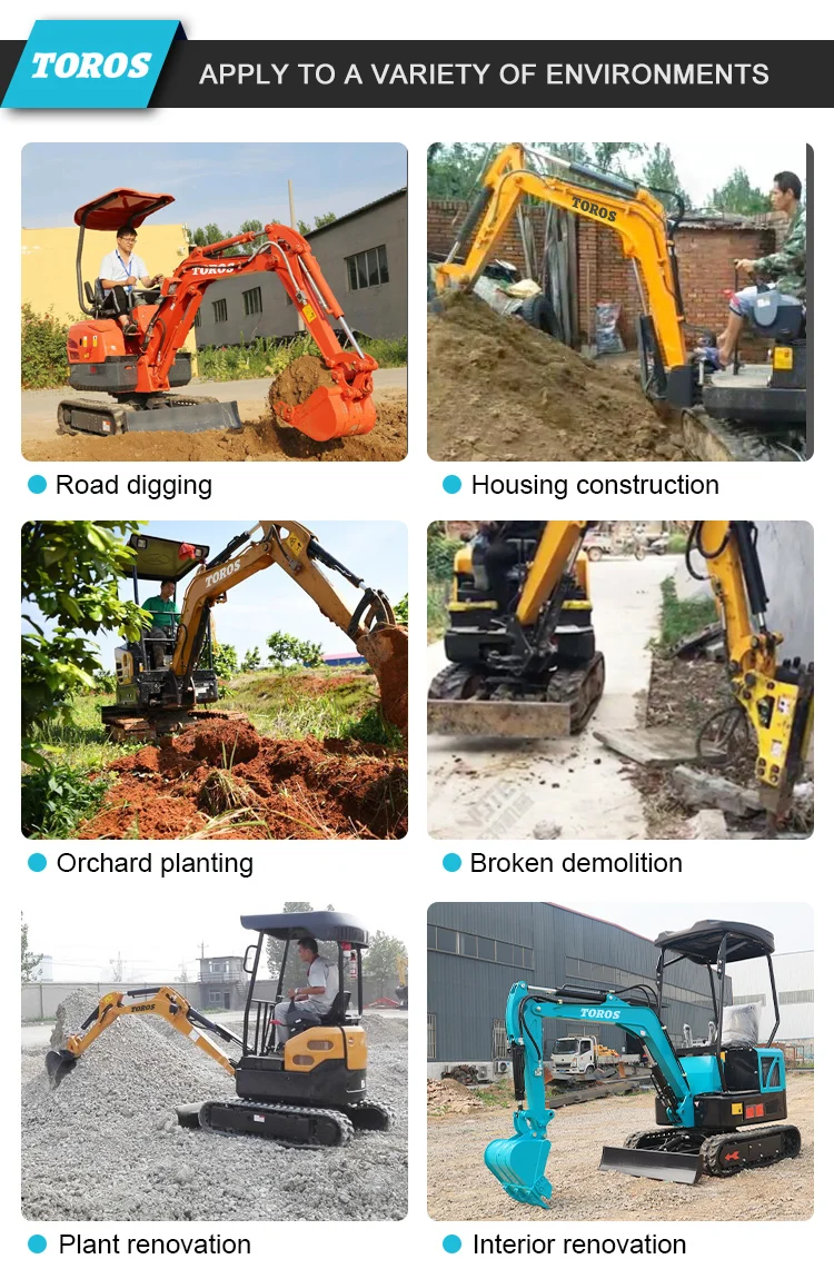 Mini Excavator 1.5 Ton Chinese Mini Digger Cab Chinese Mini Excavator ...