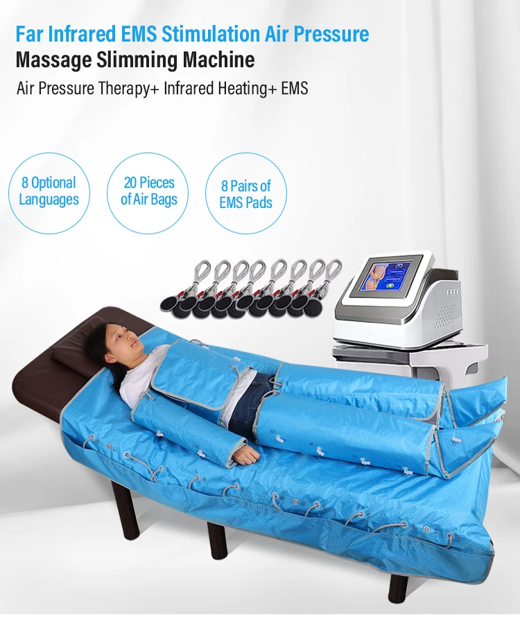 3 In 1 Ems Infrared Pressoterapia Lymphatic Drainage Massage Suit Body ...