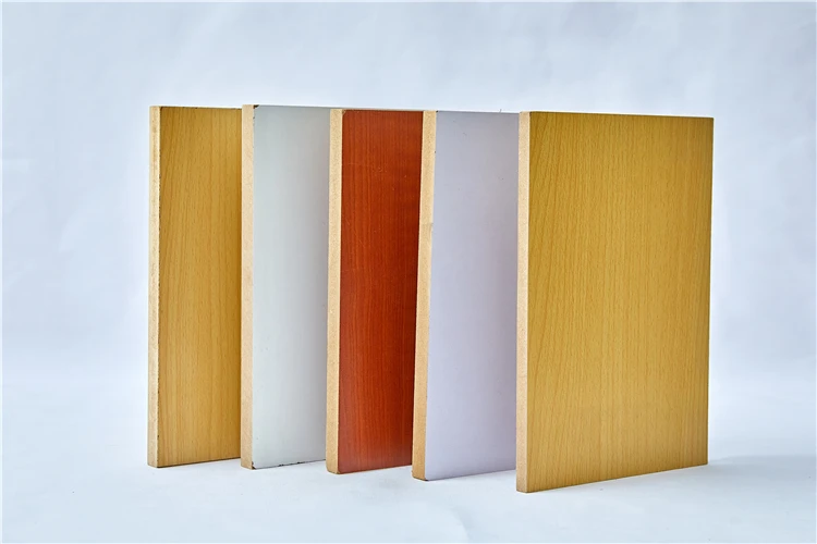 Melamine Mdf Laminated Mdf Board E0 E1 E2 No Paint Modern 1220*2440*15mm 18mm 720-900kg/m3 ...