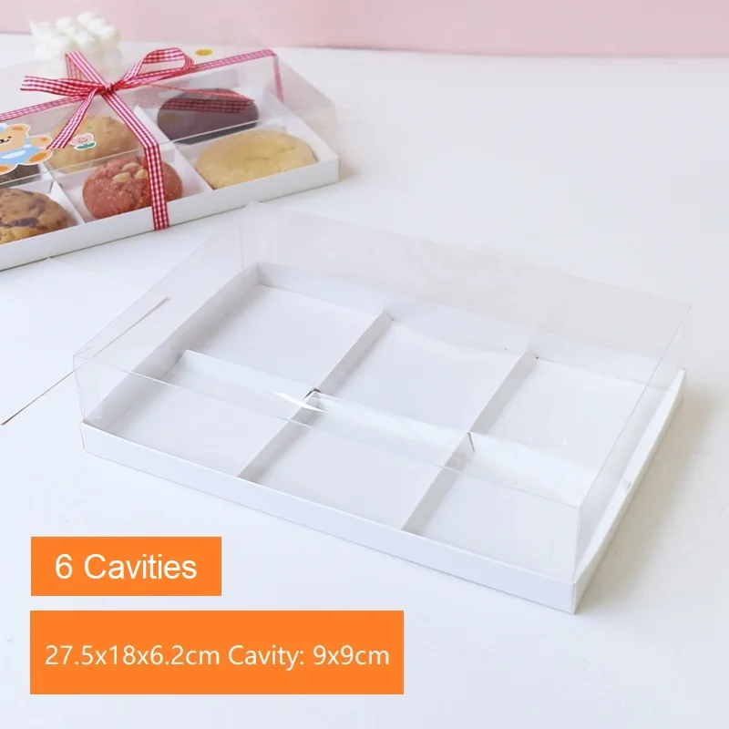 XJH Rectangular Pastry Clear Acetate Transparent Donuts