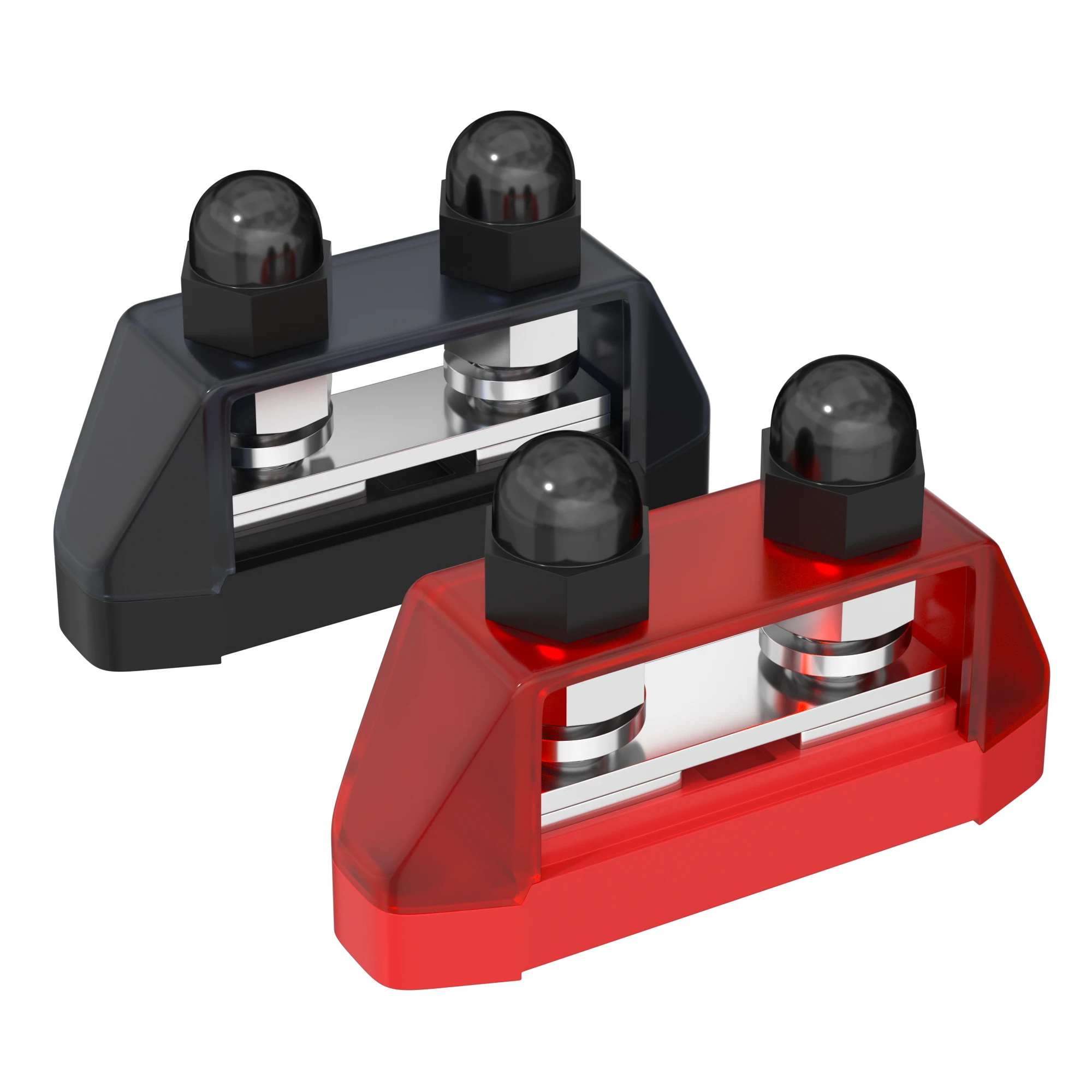 2 Way Heavy Duty Bus bar 2x3/8''(M10) Studs 250A Distribution Block Max ...