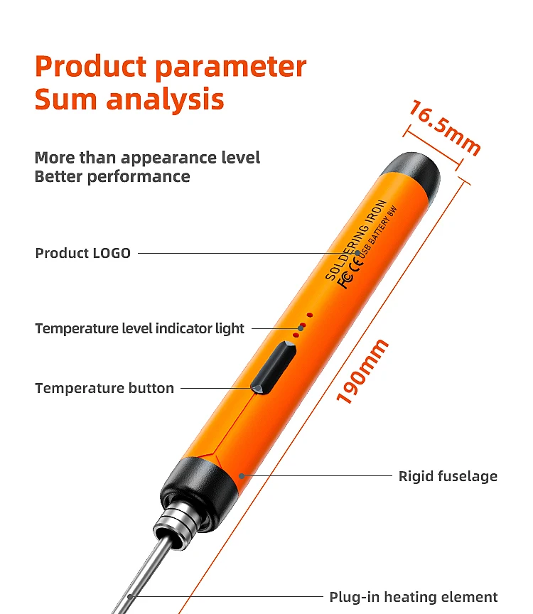 Usb Wireless Charging Electric Soldering Iron Kit Portable Usb5v8w ...
