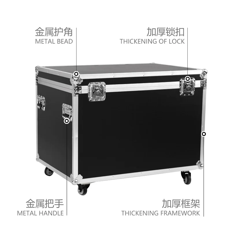 Stackable Custom Aluminum Flight Case Box Large Capacity Storage Metal ...