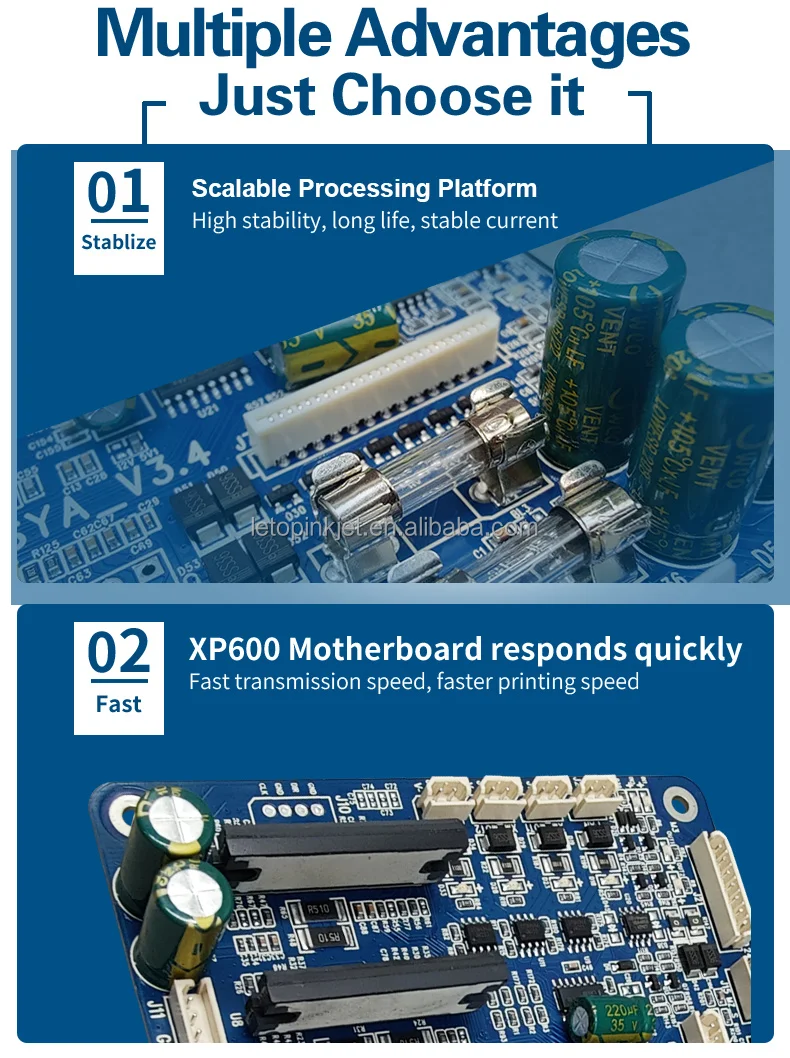 DX5/DX7 I3200 DX11 XP600 Cabezal to Dual XP600 Printhead Senyang Board ...