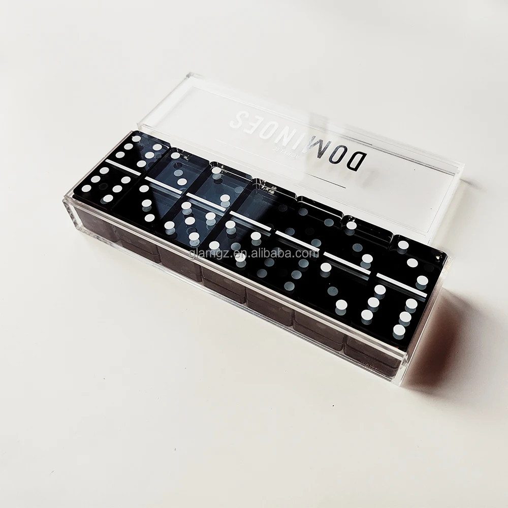 Acrylic Factory Luxury Domino Set with Dominoes Box| Alibaba.com