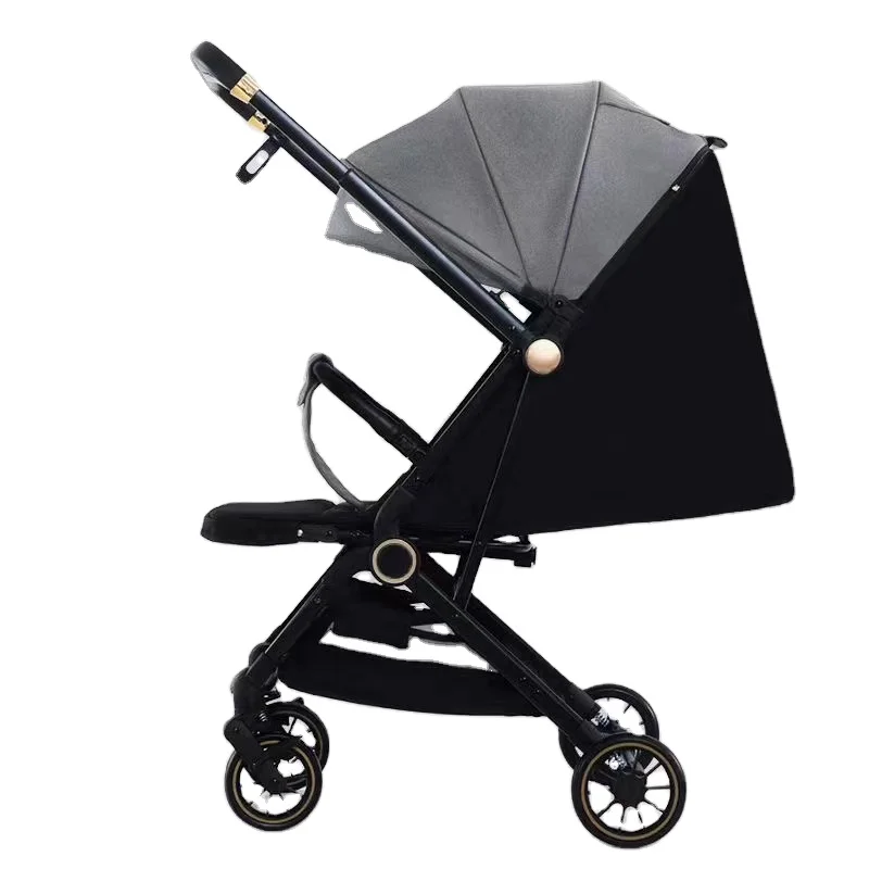 Newborn Baby Carriage Pram Luxury Two-way Push 360 Rotate Trolley ...