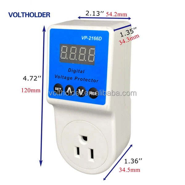 110v Under Over Voltage Protection Adjustable Voltage Protector - Buy ...