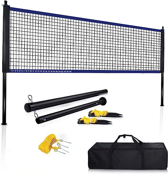 2023 top selling beach Volleyball/Badminton Net, PU Volleyball for ...