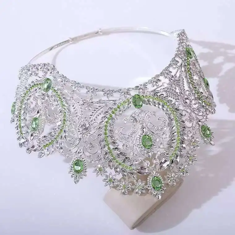 Baroque Queen Crown - Elegant Beauty for Pageants & Parties