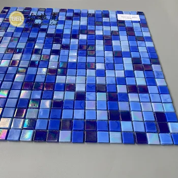 Iridescent Stained Glass Glitter Pool Tiles Flooring Bottom Decorative ...
