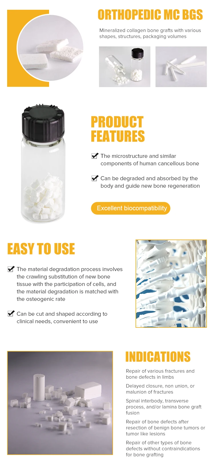 Bone Membrane (GBR) - Absorbable Collagen for Orthopedic Surgery