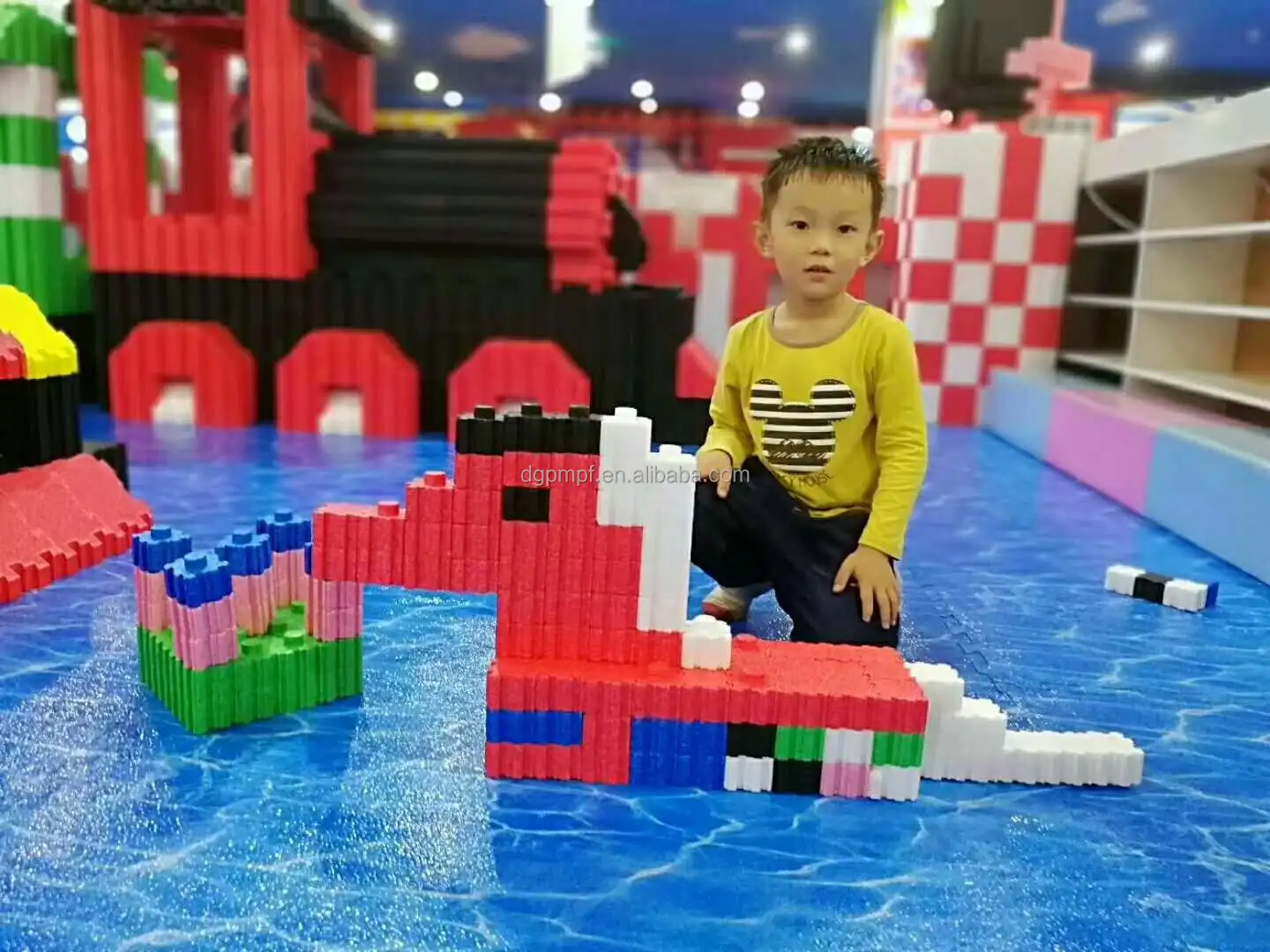 Commercial Safety Playground Toys Colorful Large Children Epp Building ...