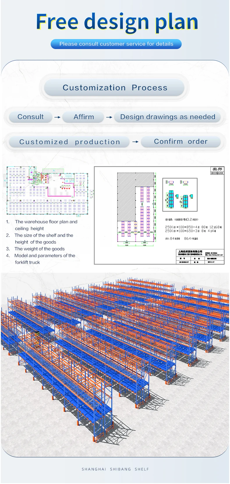 Pallet Multilevel Racking Heavy Duty Warehouse Storage Shelf System ...