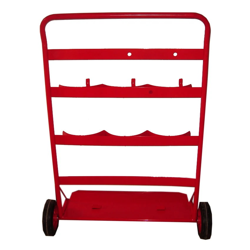 Triple Fire Extinguisher Trolley Red Stands for Hanging Extintor Hand ...