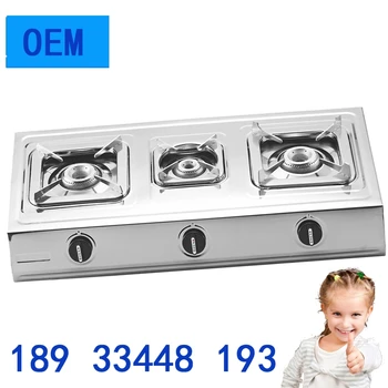 2 Burner Dual- Cooker Gas Stove With Cast Iron Burner And Stainless ...