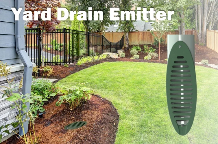 Yard Garden Drainage System - Mitered Drain Grate & Gutter Downspout ...