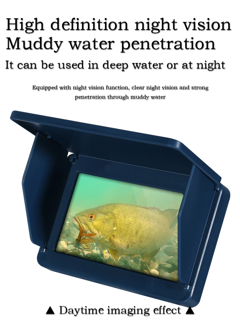 Hot New Arrival 5 Inch Visual Fish Finder 45m Underwater Video Probe ...