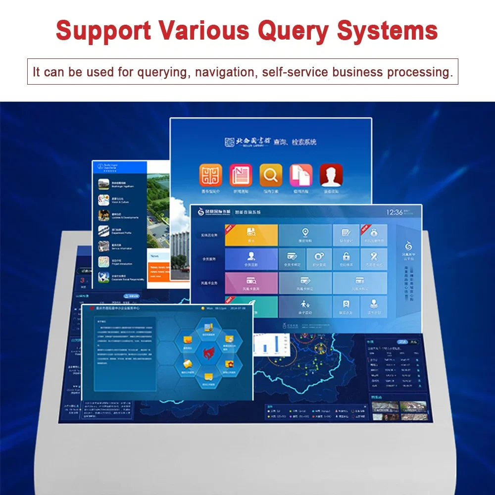 55 Inch Floor Standing Interactive Information Inquiry Self Service ...