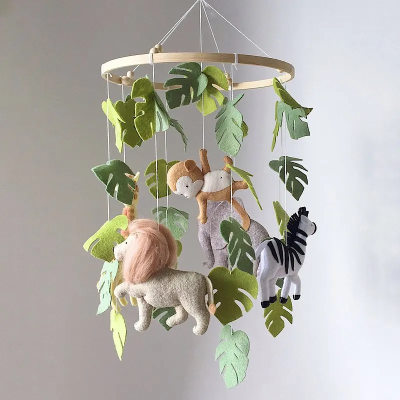 Cuna Móvil De Fieltro De Safari Para Bebé,Cuna Móvil De Animales De La Selva - Buy Bebé Móvil ...