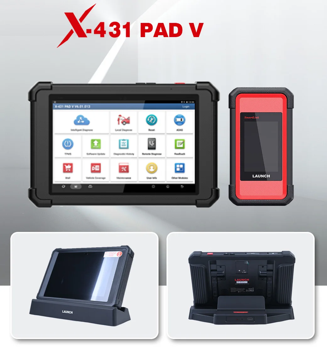 Launch 100% Original X431 Pad V 2 Update Free Software Scanner Ecu ...