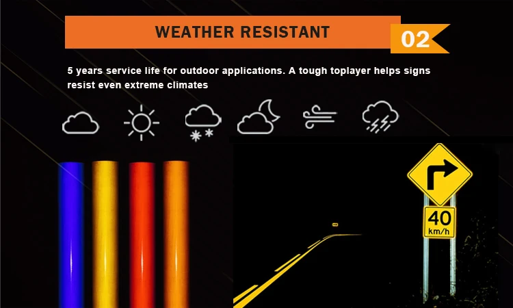 5200 Acrylic Reflective Film - Durable & Printable Safety Signs