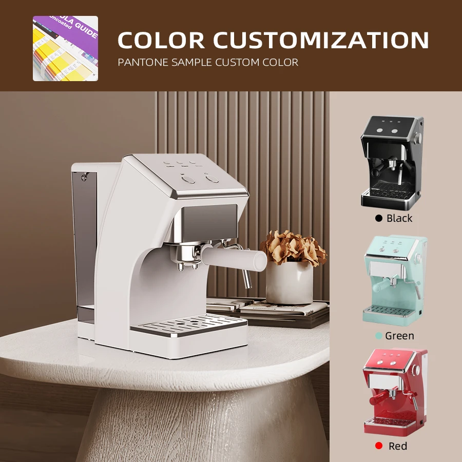 Espresso Machine Electric Italian Semi-Auto with Milk Frother