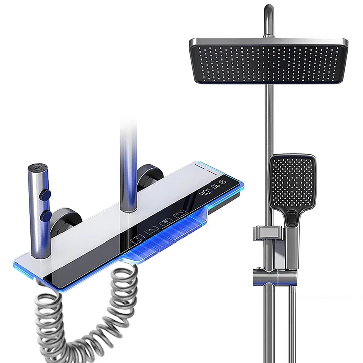 Best Selling Automatic Brass Abs Shower System Faucet Set Digital ...