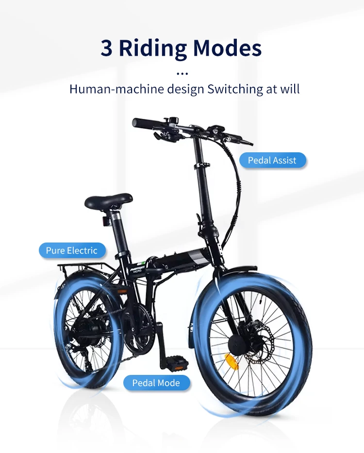 Mini Velo Bicycle - 20 Inch 7 Speed Electric Foldable Bike