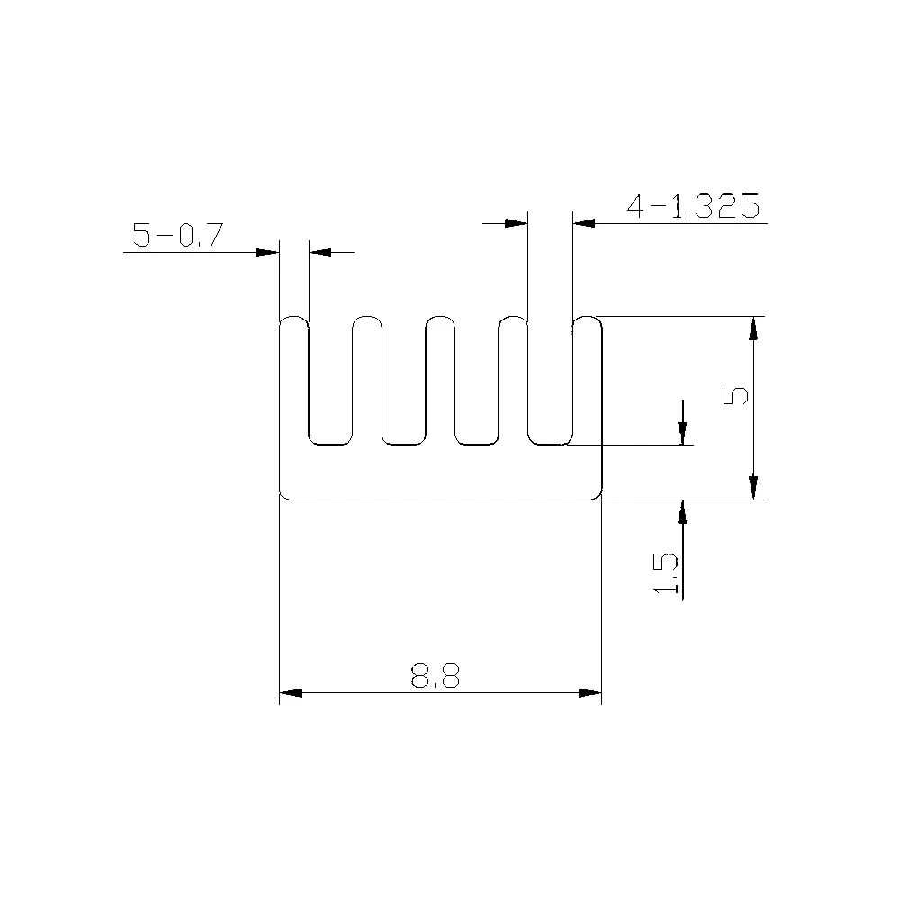 China Factory Custom Mini Heat Sink Aluminum With Cnc Machining - Buy ...