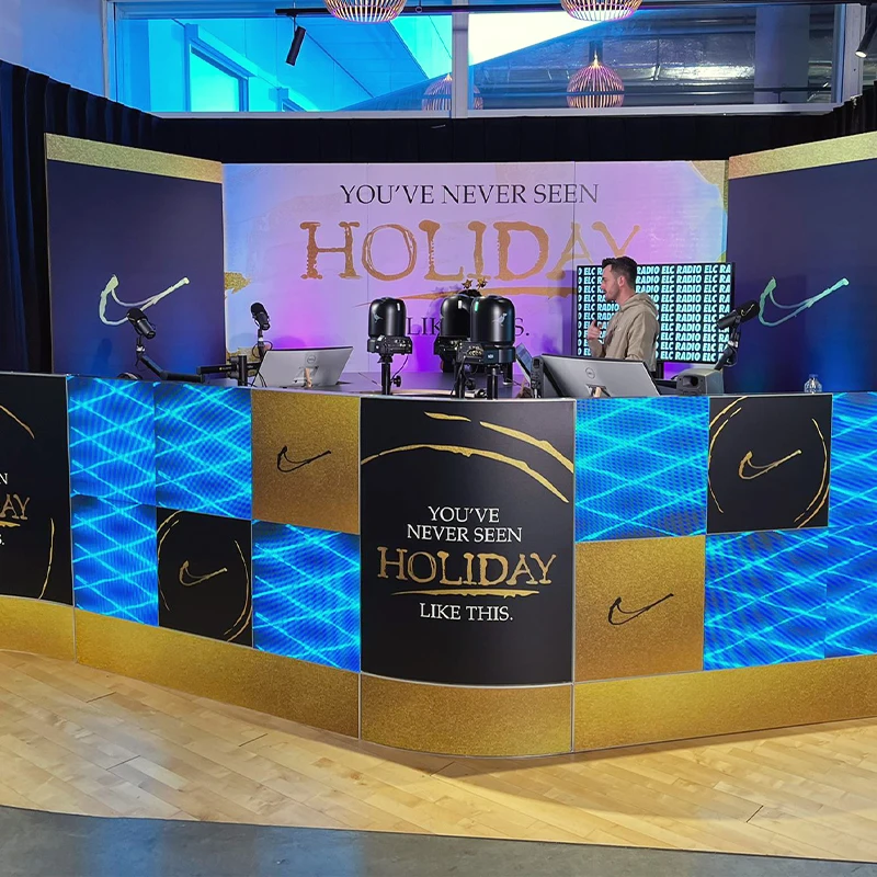Seamless Modular Exhibition LED Screen Booth for Trade Shows