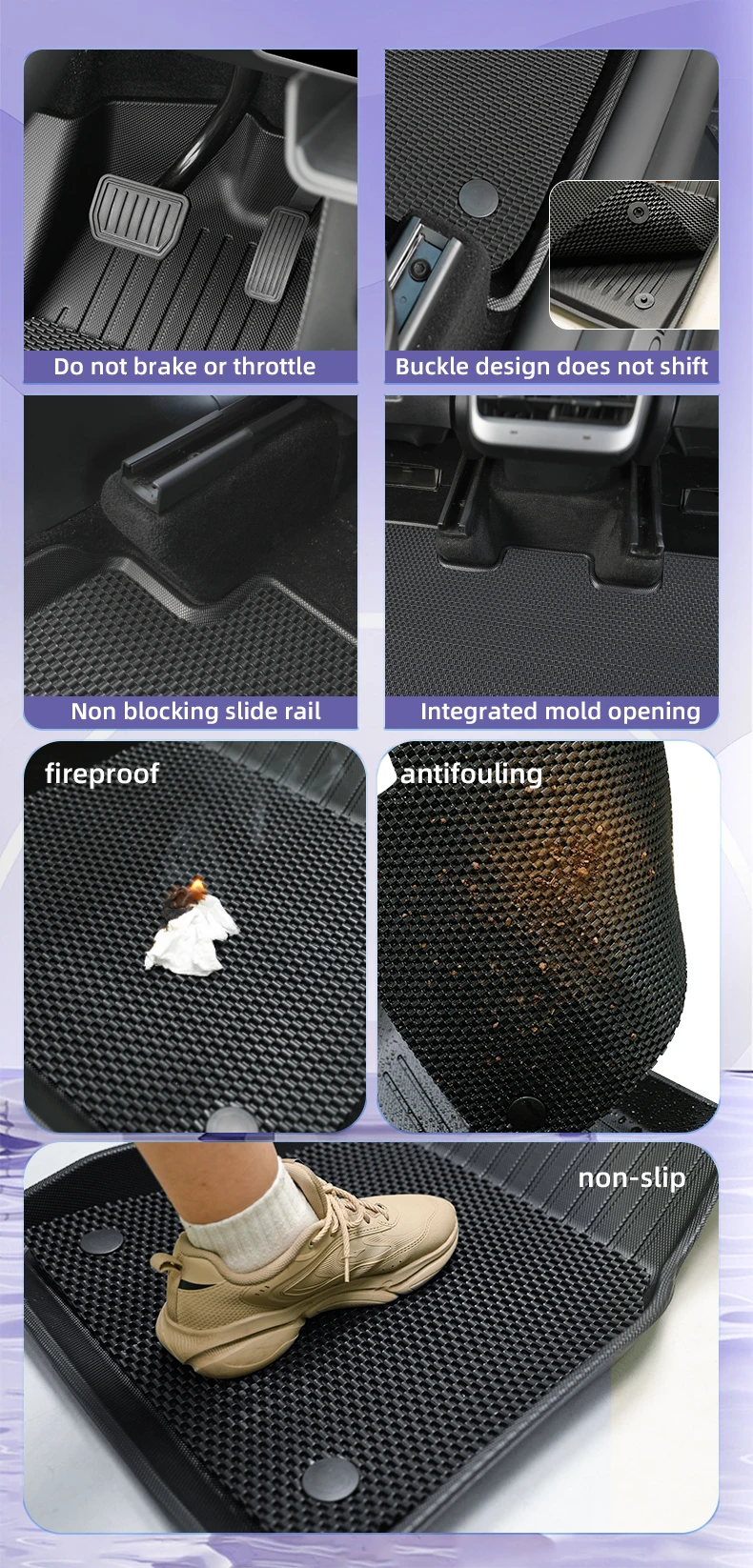 For Toyota Raize 2019-2025 All-Weather TPE Material Car Floor Mats for ...