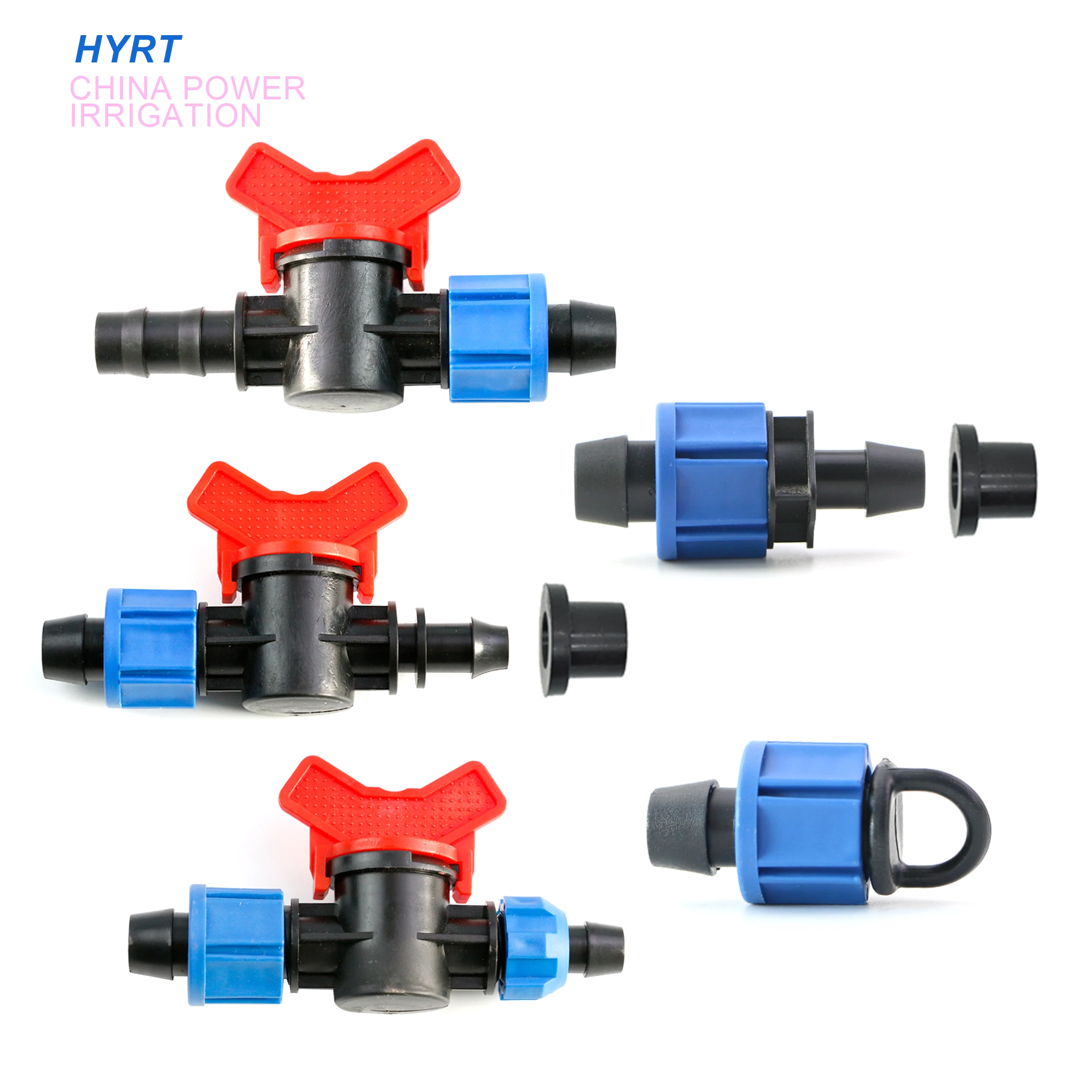 Farm Irrigation System Lock Male Thread Plastic Mini Valve for Pe Drip ...