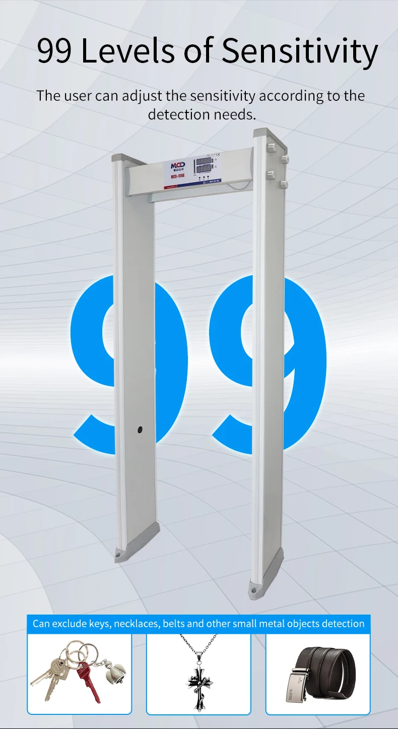 Security & Protection 100A Walk Through Metal Detector Door Frame ...