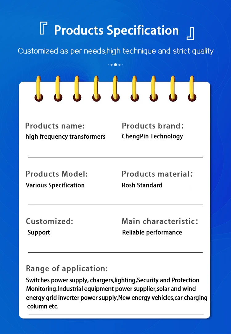 Customizable Pcb Ferrite Core Smps Flyback High Frequency Transformer ...