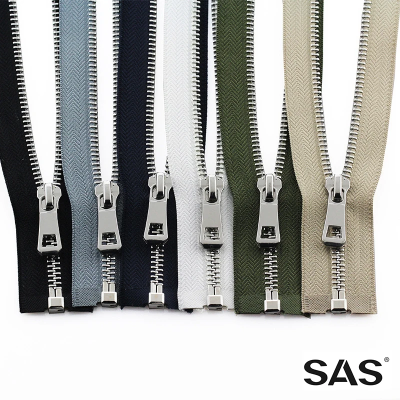 SAS High Quality Metal Zippers - Customizable Solutions