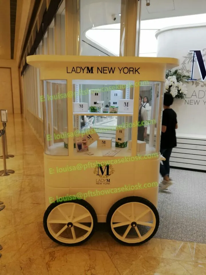 Elegant Perfume Kiosk Design - Perfect for Retail Carts