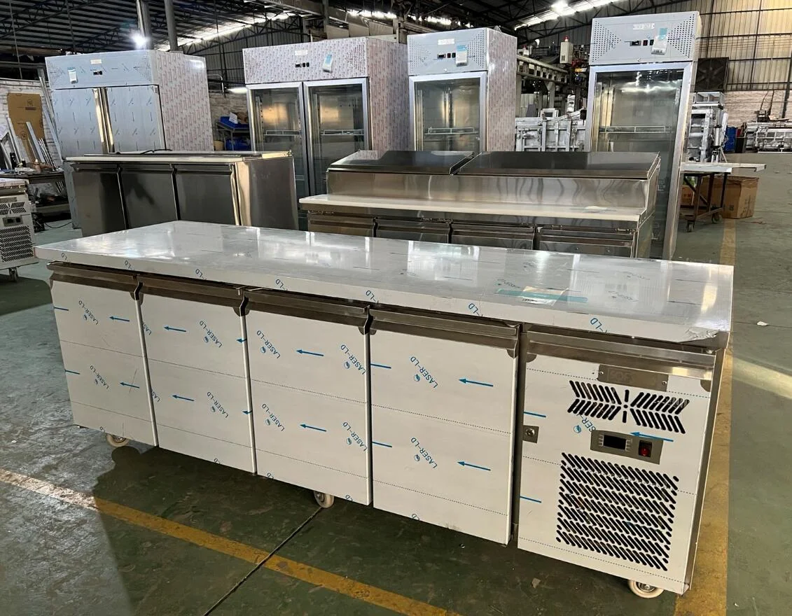 Platform Refrigerator Commercial Kitchen Worktable Freezer Stainless ...
