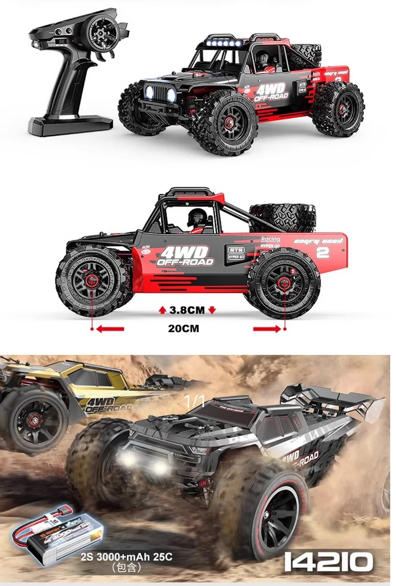 MJX 14210 Hyper Go 4WD 1/14 Brushless Motor Remote Control Car