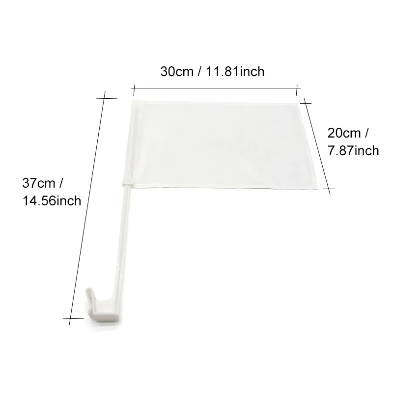 Customized 12*18in DIY Logo Car Flag Portable Polyester Sublimation ...