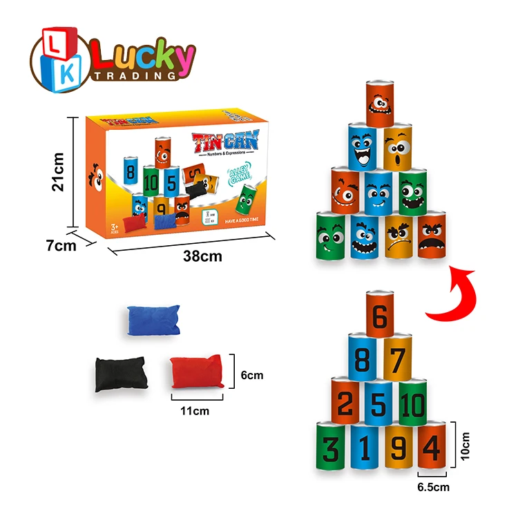 Al Aire Libre Garden Bean Bag Tin Can Toss Game Iron Hit Tin Can Alley ...