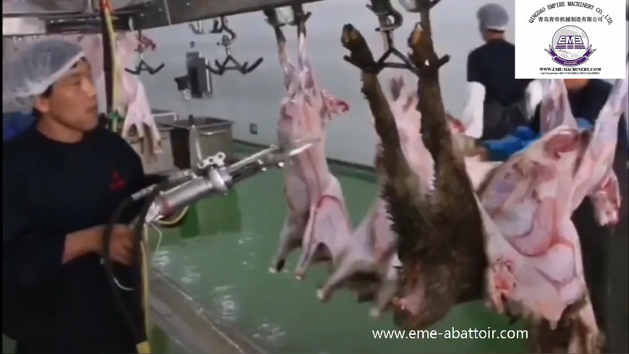 Kosher Meat Processing Sheep/goat Bleeding Manual Convey Rail For Goat ...