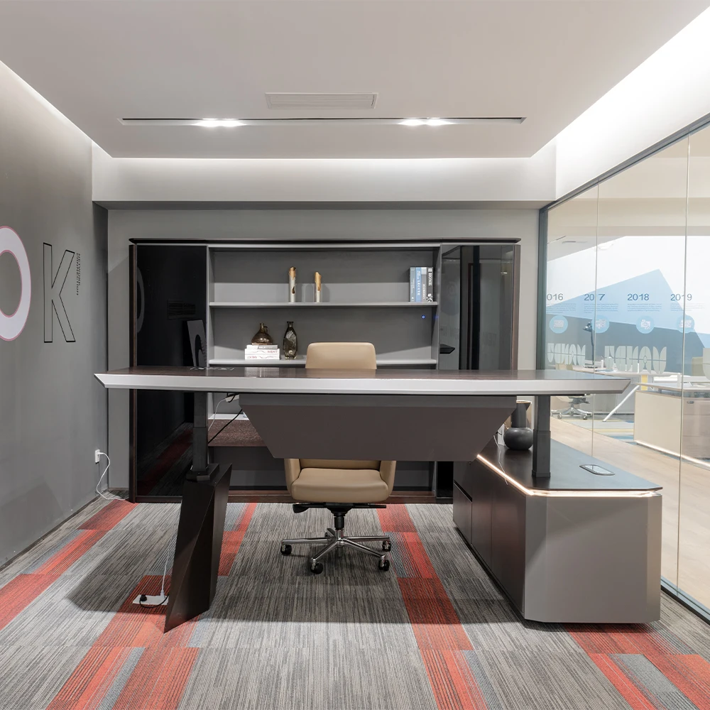 Luxury Boss Lift Desk With Senior President Office Furniture Cover ...