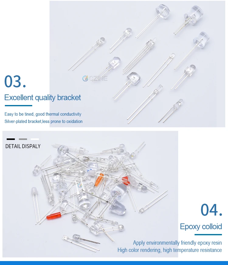 Custom through-Hole Leds - High Power 810nm, 940nm