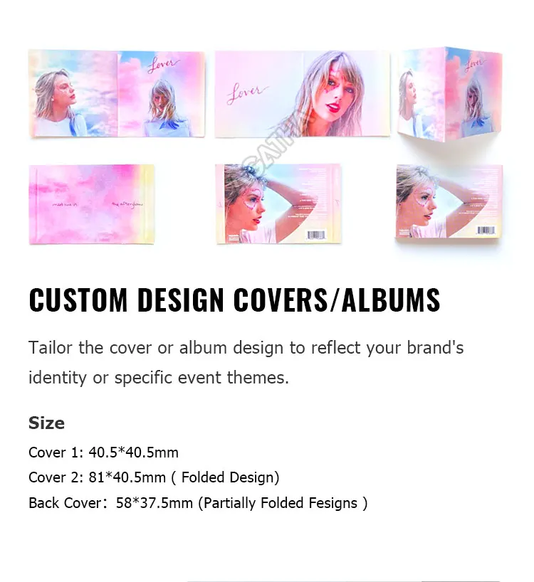 Custom Mini Cd Case Keychain - Diy Personalized Gift Set, Oem
