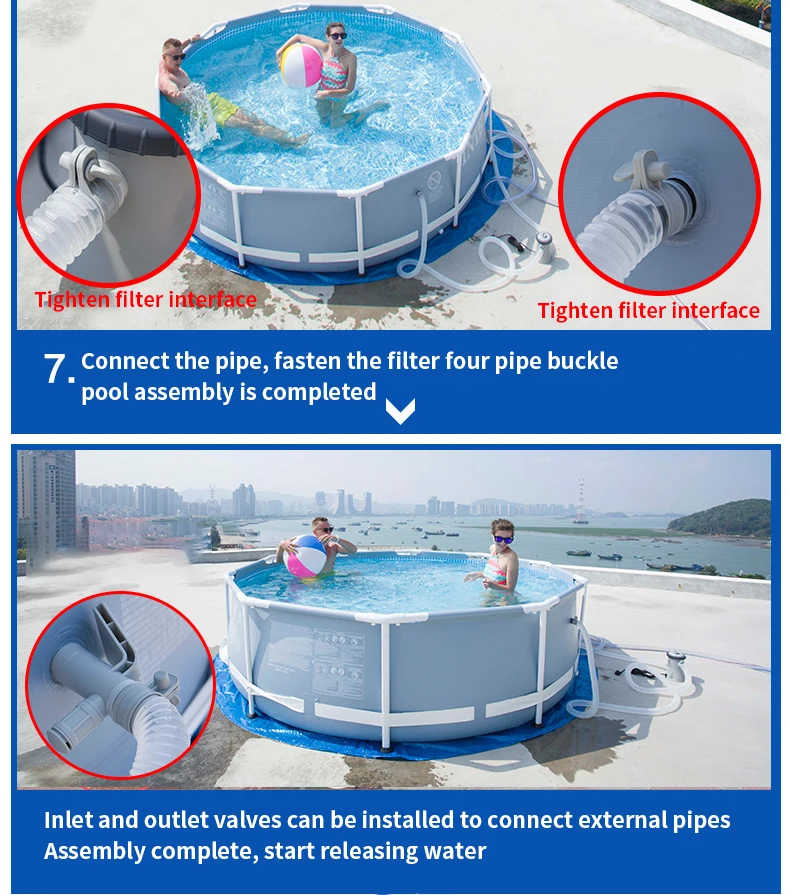 2020 Intex Inflatable Swimming Pool Inflatable Pools Large Inflatable ...